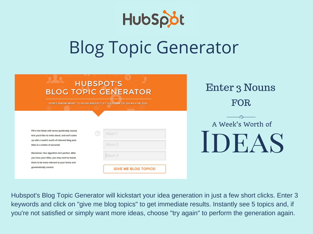 Topic Generator as Your Muse of Inspiration